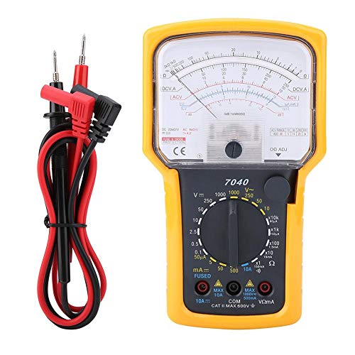 Analog Multimeter, KT7040 AC/DC Analog Multimeter High Accuracy Analog Multimeter Voltage Current Pointer Multimeter Tester, Analog Pointer Multimeter