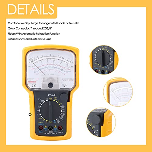 Analog Multimeter, KT7040 AC/DC Analog Multimeter High Accuracy Analog Multimeter Voltage Current Pointer Multimeter Tester, Analog Pointer Multimeter