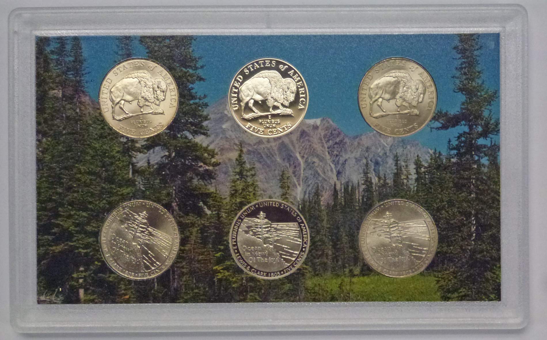 2005 P D S Westward Journey Nickel Series 6 Coin Set PF/ UNC