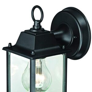 WISBEAM Outdoor Wall Lantern, Wall Sconce as Porch Lighting Fixture, Aluminum Housing Plus Glass, Wet Location Rated, ETL Qualified, 2-Pack