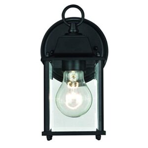 WISBEAM Outdoor Wall Lantern, Wall Sconce as Porch Lighting Fixture, Aluminum Housing Plus Glass, Wet Location Rated, ETL Qualified, 2-Pack