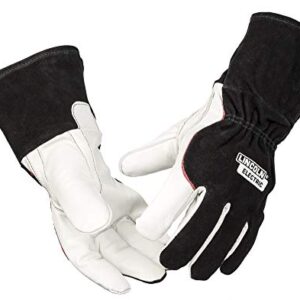 Lincoln Electric DynaMIG HD Professional MIG Welding Gloves | Comfort & Heat Resistance | Large | K3806-L Black