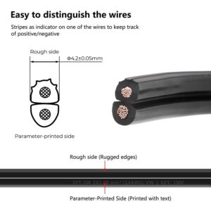 FIRMERST 14/2 Low Voltage Landscape Wire Outdoor Lighting Cable 200 Feet