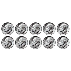 1946-1964 $1 Face - 90% Silver Roosevelt Dimes BU BU