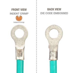 iCrimp Non Insulated Terminal Crimper, AWG 22-6 Ratchet Wire Crimper Tool for Battery Cable Terminal, Copper Butt Connector, Splice Wire Connectors