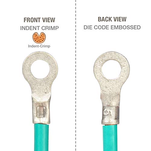 iCrimp Non Insulated Terminal Crimper, AWG 22-6 Ratchet Wire Crimper Tool for Battery Cable Terminal, Copper Butt Connector, Splice Wire Connectors