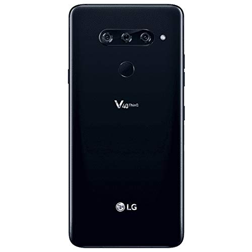 LG V40 ThinQ (64GB, 6GB RAM), 6.4" QHD+ FullVision Display, 5-Camera, 4G LTE - Black