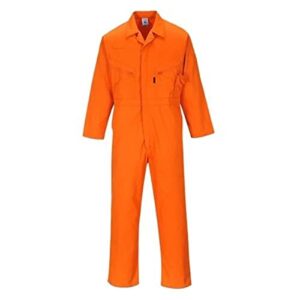 flame resistant fr coverall - 88% c / 12% nylon (medium, orange)