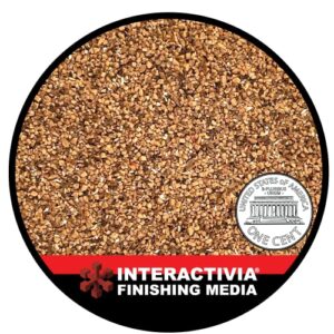 16 lbs or 7.2 kg Ground Walnut Shell Media 18-40 Grit - Fine Walnut Shells for Tumbling, Vibratory Or Blasting