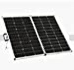 zamp solar legacy series 140-watt unregulated portable solar panel and carrying case for solar ready winnebagos. off-grid solar power for rv battery charging - usp1008