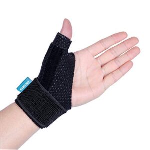 2u2o compression reversible thumb & wrist stabilizer splint(improved version) for blackberry thumb, finger, pain relief, arthritis, tendonitis, sprained, carpal tunnel, stable, s-m