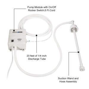 Bottled Water Dispenser Pump System - 20ft 110V AC US Plug Water Dispensing Pump with Single Inlet - Compatible Use with Coffee/Tea Machines, Water Dispensers, Refrigerators, Ice Makers