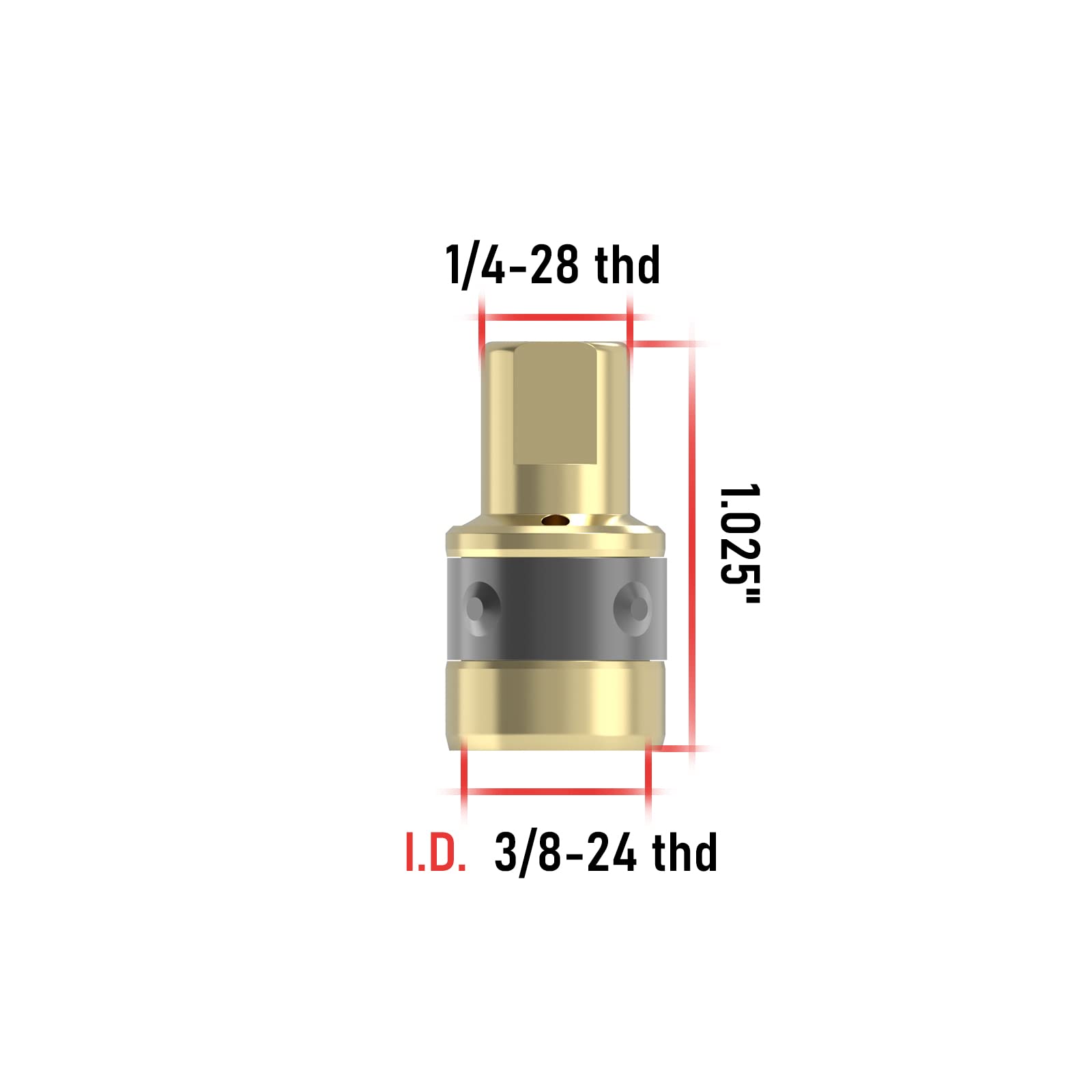 YESWELDER MIG Welding Gun Accessory Kit .030" Tip-Nozzle-Diffusers for Miller Millermatic M-100/150 Hobart H-9/10