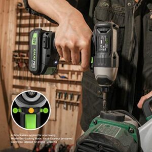 GALAX PRO Cordless Drill Driver/Impact Driver with 1pcs 1.3Ah Lithium-Ion Batteries, Charger Kit, 11pcs Accessories and Tool Bag