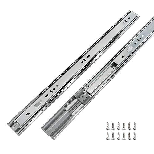 LONTAN 10 Pairs Soft Close Drawer Slides 20in SL4502S3-20 Ball Bearing and Full Extension Dresser Drawer Slides 100lb Capacity Heavy Duty Drawer Slides for Cabinet