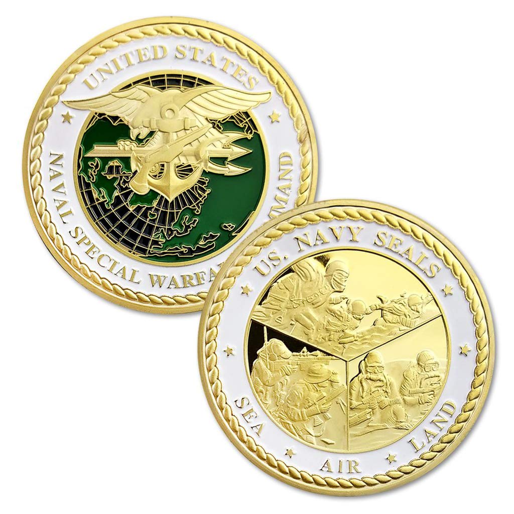 US Navy Seals Challenge Coin Naval Special Warfare Command Military Coin