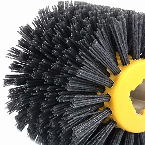 5 Inch Abrasive Nylon Wire Drawing Wheel Drum Burnishing Brush for Wooden Polishing 120mm 80 Grit