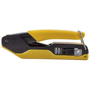 klein tools vdv226-005 compact modular data cable crimping tool, for pass-thru rj45 connectors