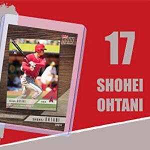 Shohei Ohtani Baseball Cards (5) ASSORTED Los Angeles Angels Trading Card and Wristbands Gift Bundle