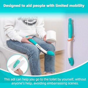 wefaner Toilet Aids Wiping Long Reach Comfort Wipe Wand Bottom Buddy Toilet Self Tissue Aids for Toileting, Self Help Wipe Butt for Fat People，Limited Mobility,Elderly, Pregnancy