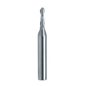 panham 1/8 ball nose up-cut 2 flute spiral bit cnc router bit solid carbide 1/4 shank,d 1/8" x ch 1/2" x shk 1/4" x l 2"