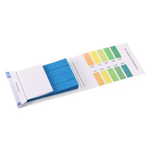 uxcell ph test strips 0.5-5.0 indicator paper lab litmus tester 80in1 kit for water food pool aquarium testing alkaline acid