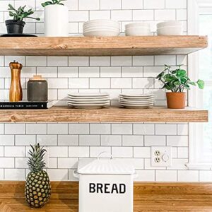 STICKGOO 10-Sheet Peel and Stick Subway Tile, Stick on Tiles Backsplash for Kitchen & Bathroom in White (Thicker Design)