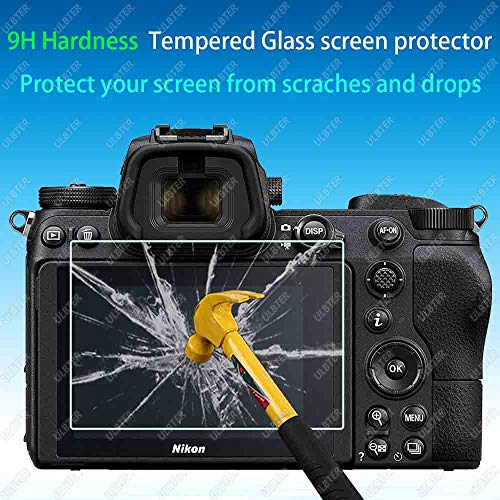 ULBTER Screen Protector for Nikon Z 7 Z 6 Z7 Z6 [2+2Pack], 0.3mm 9H Hardness Tempered Glass Cover