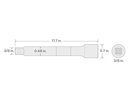 TEKTON 3/8 Inch Drive x 18 Inch Socket Extension | SHA11118