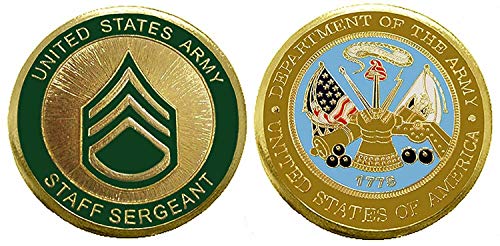 Army Enlisted Ranks - Staff Sergeant “E6’’ Challenge Coin