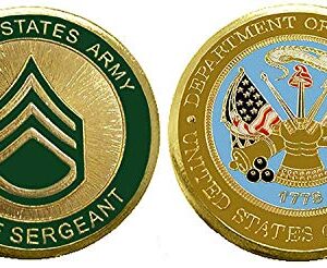 Army Enlisted Ranks - Staff Sergeant “E6’’ Challenge Coin