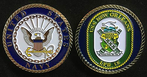 USS New Orleans LPD-18 (Enlisted) Challenge Coin