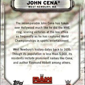 2019 Topps WWE Raw Hometown Heroes #HH-21 John Cena Wrestling Trading Card