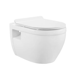 swiss madison well made forever ivy sm-wt450 wall hung toilet, glossy white