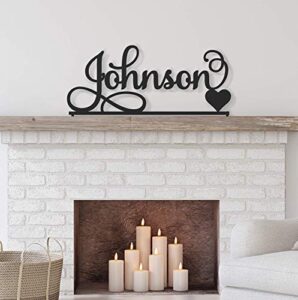 custom name sign - decorative surname name sign - personalized name sign - last name