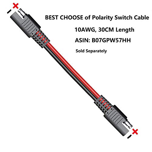 GRAYBULL 10AWG SAE Adpater Cable to 2 Pin Power Industrial Circular Connector for Solar Panel Suitcase,Fit Furrion,Forrest River RV Solar Ports,Grand Design RV's Industry