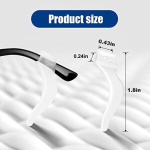 SMARTTOP Eyeglass Ear Grip - Soft Comfortable Anti-slip Holder, Silicone Ear Hook, Eye glass Temple Tips Sleeve Retainer for Sports Glasses, Sunglasses Presbyopia Reading Glasses