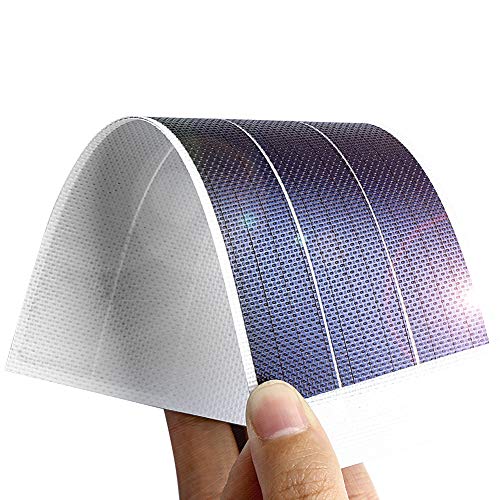 Small Flexible Thin Film Solar Panel Power Cells 0.75w/4.5v/190ma (White)