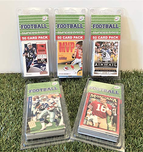 NFL Superstar- (50) Card Pack NFL Football Superstars Starter Kit all Different cards. Comes in Custom Souvenir Case! Perfect for the Ultimate Football Fan! by 3bros