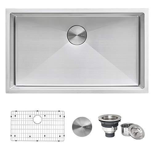 Ruvati 33-inch Undermount 16 Gauge Tight Radius Large Kitchen Sink Stainless Steel Single Bowl - RVH7433