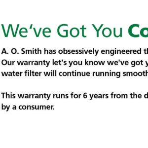 AO Smith Whole House Water Softener Alternative - Salt Free Descaler System for Home - Works with City & Well Water Filters - 6yr, 600,000 Gl, AO-WH-DSCLR