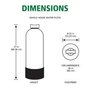 AO Smith Whole House Water Softener Alternative - Salt Free Descaler System for Home - Works with City & Well Water Filters - 6yr, 600,000 Gl, AO-WH-DSCLR