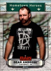 2019 topps wwe raw hometown heroes #hh-12 dean ambrose wrestling trading card