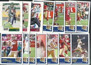 2019 panini score football san francisco 49ers team set 14 cards w/drafted rookies