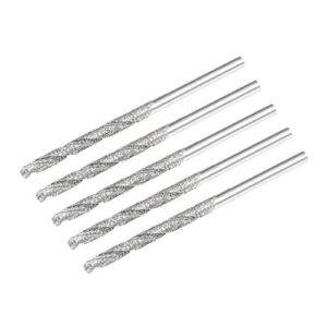 uxcell 2.5mm diamond twist drill bits high speed steel for glass sea shells stone tiles 5 pcs