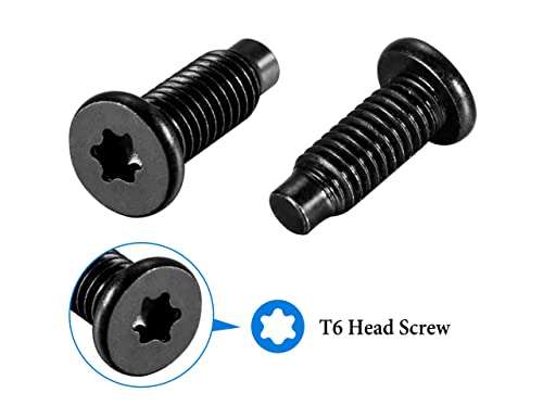 Belleone Doorbell Security Screws Bolts Replacement with Screwdriver, T6 Torx Head Safety Screws, 2 Pack