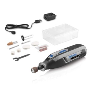 dremel lite 7760 n/10 4v li-ion cordless rotary tool variable speed multi-purpose rotary tool kit, usb charging, easy accessory changes - perfect for light-duty diy & crafting