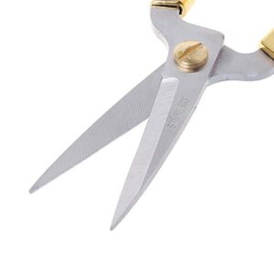 Carved Gold Dragon Tone Metal Handle Bonsai Scissors Stainless Steel Bonsai Scissor Hand Tools Cutting Tools for Kitchen and HOM