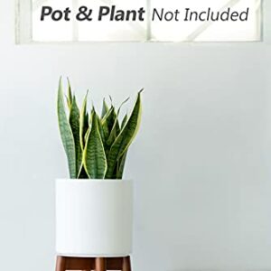 Mkono Plant Stand Mid-Century Modern Indoor (Plant and Pot NOT Included) Flower Holder Home Decor, Brown