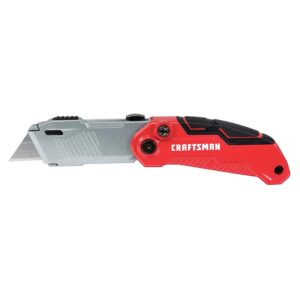 craftsman utility knife, assisted opening, folding retractable (cmht10933)